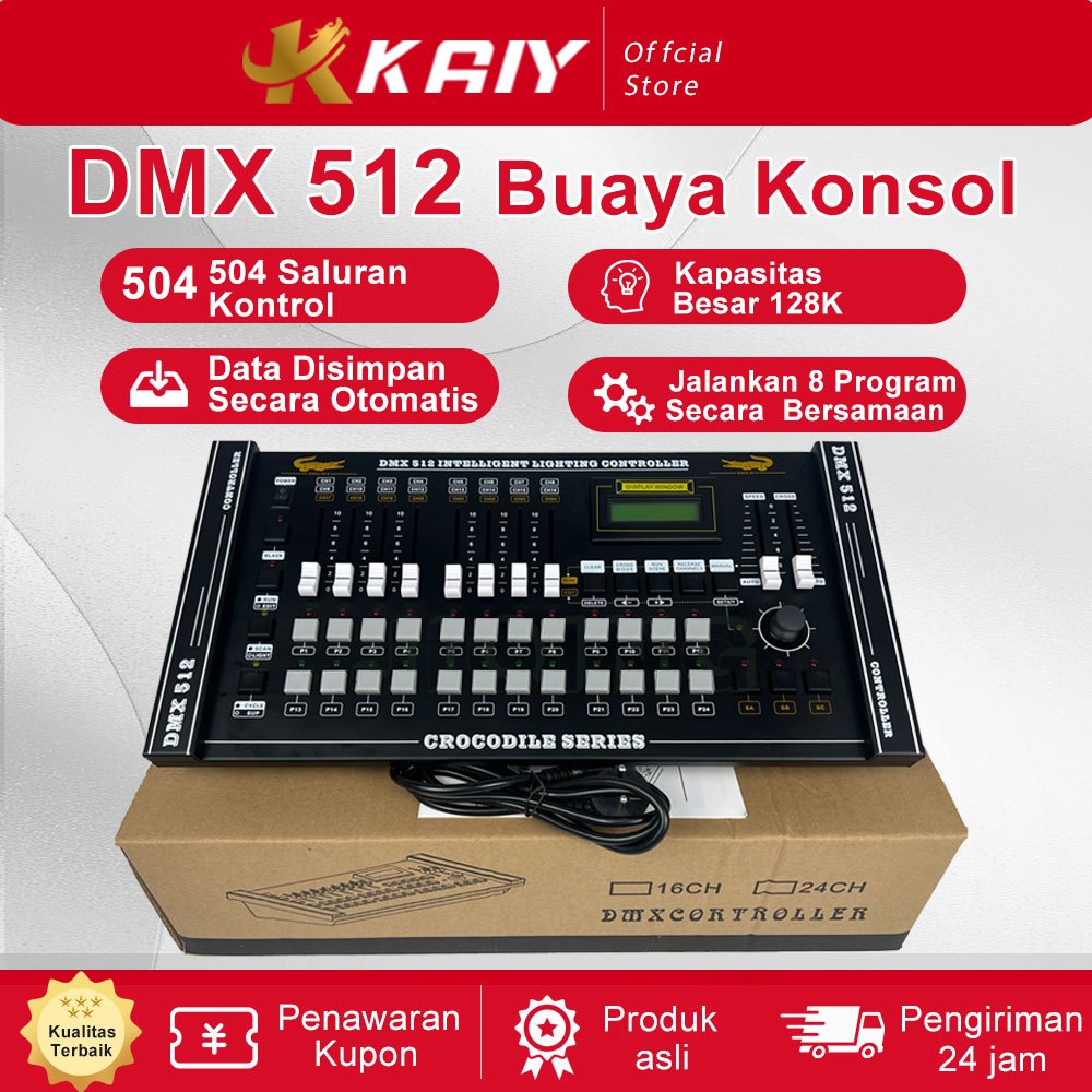 Jual Kaiy Mixer Crocodile 512 Mixer Dmx 512 Mixer lighting Dmx512 controller panggung Dmx 192 ...