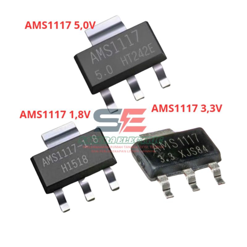Jual IC SMD Regulator Original AMS1117 1,8V 3,3V 5,0V | Shopee Indonesia