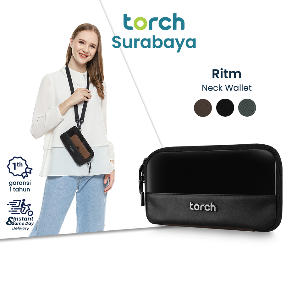 Jual TORCH Ritm 3 in 1 Neck Walet Tas Selempang Clutch Dompet Kartu Tas ...