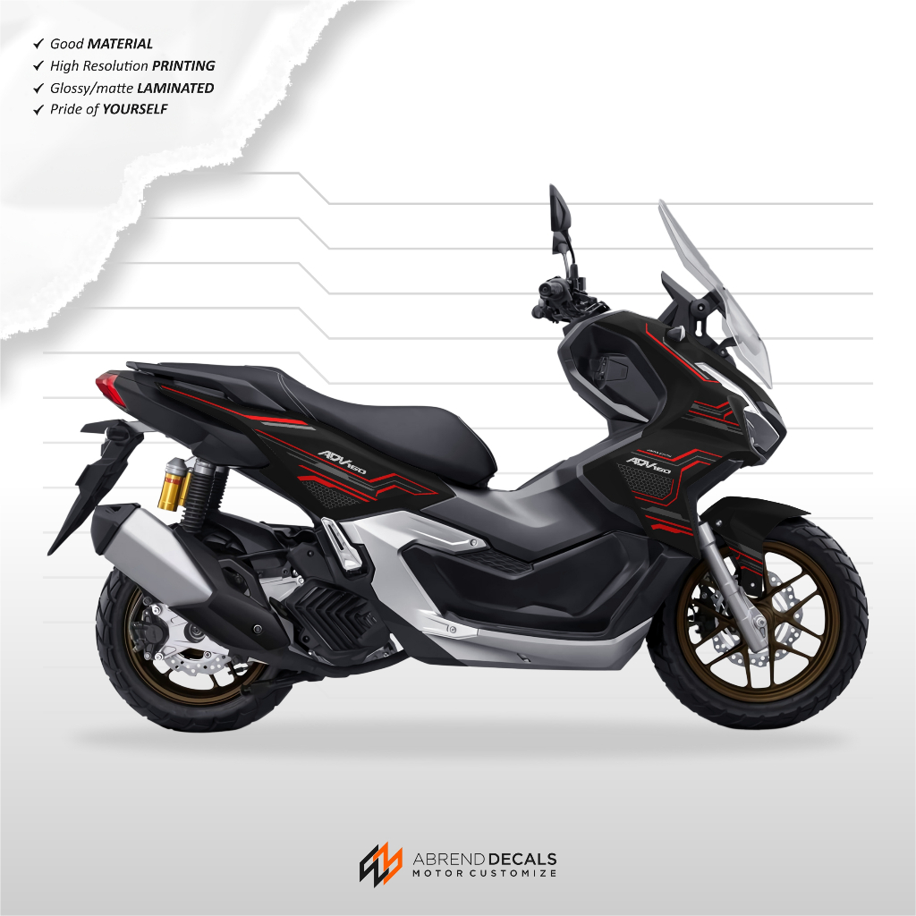 Jual STRIPING ADV 160 GRAFIS CARBON / STIKER MOTOR HONDA ADV 160 DESIGN ...