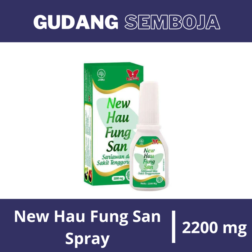 Jual New Hau Fung San Spray Botol 2200 mg / Obat Sariawan Sakit ...