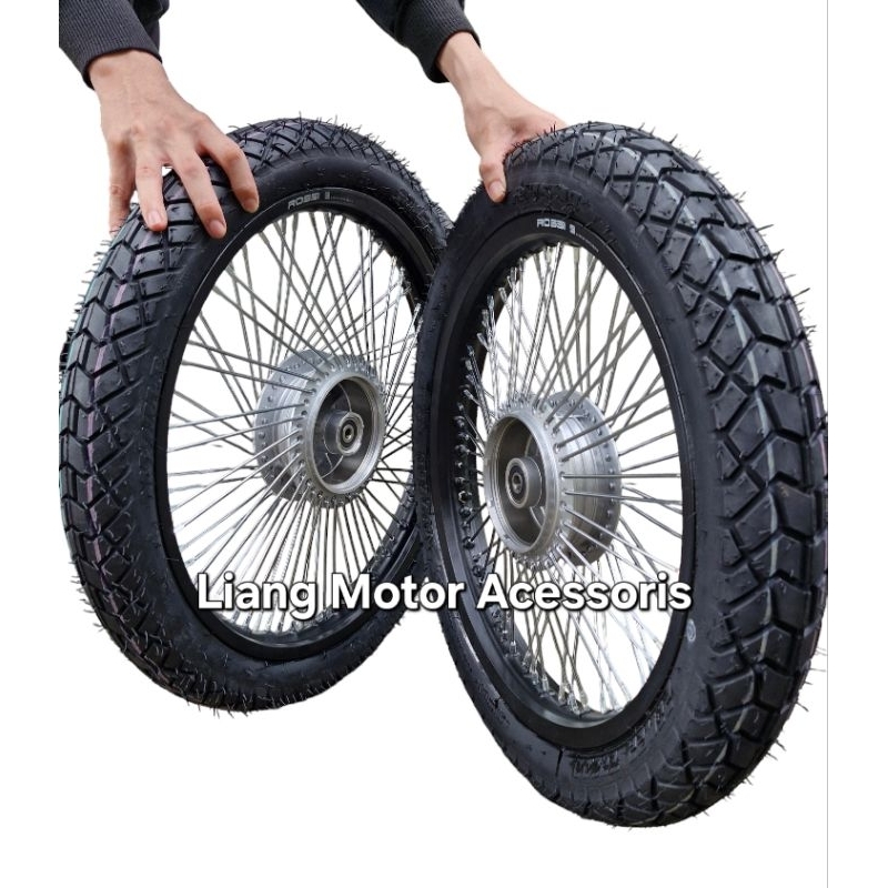 Jual (Honda Win / Win 100 / Win Semi Trail) Sepaket Velg Tromol Set ...