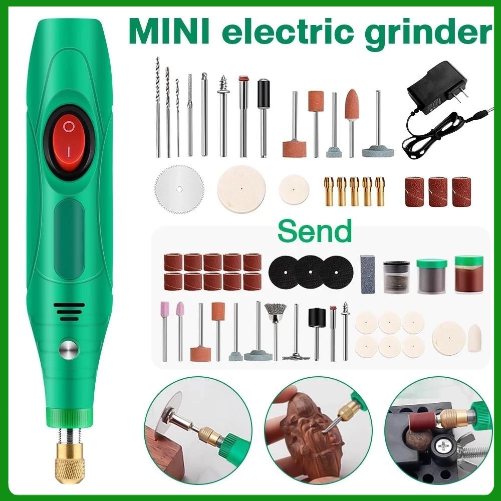 Jual Mini Drill Electric Engraver Grinder Ukir Kayu Amplas Grinder Diy ...
