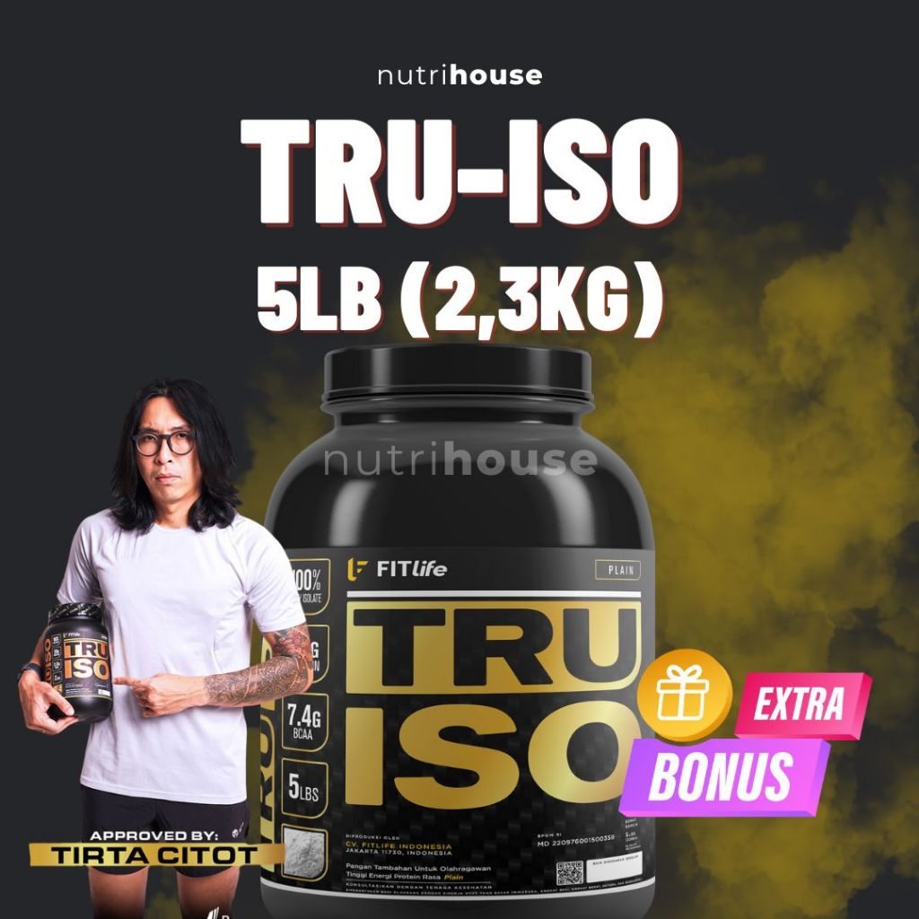 Jual FITlife Truiso Whey Protein Isolate 5lbs/2260gr WPRO Isolate ...