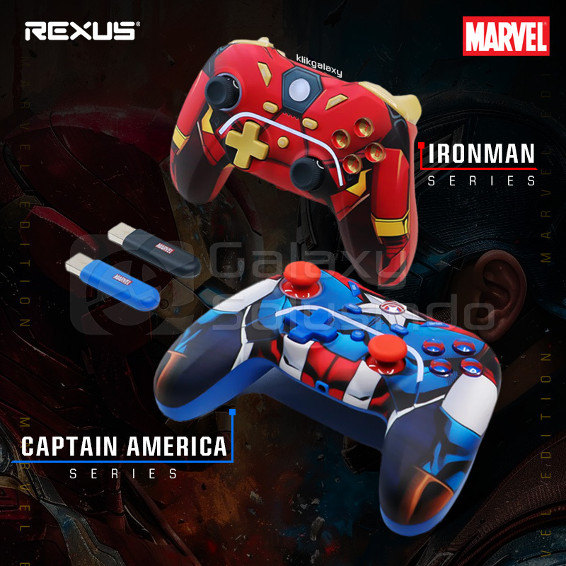 Jual Rexus Daxa Asteria DX-AX1 MARVEL Wireless Gamepad | Shopee Indonesia