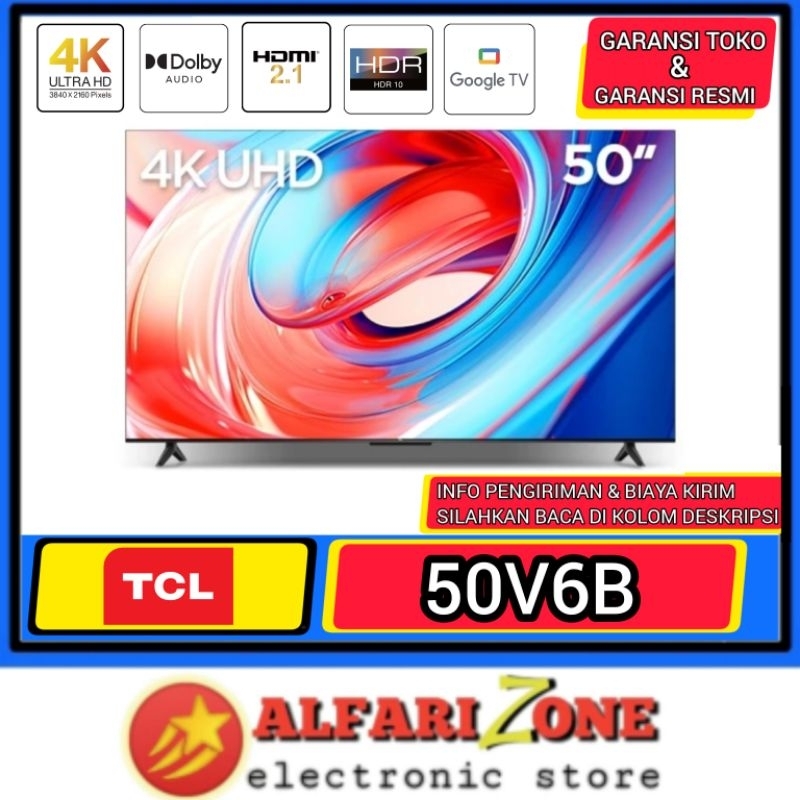 Jual Google TV 50 Inch UHD 4K TCL 50V6B Android TV 50" TCL SMART TV ...