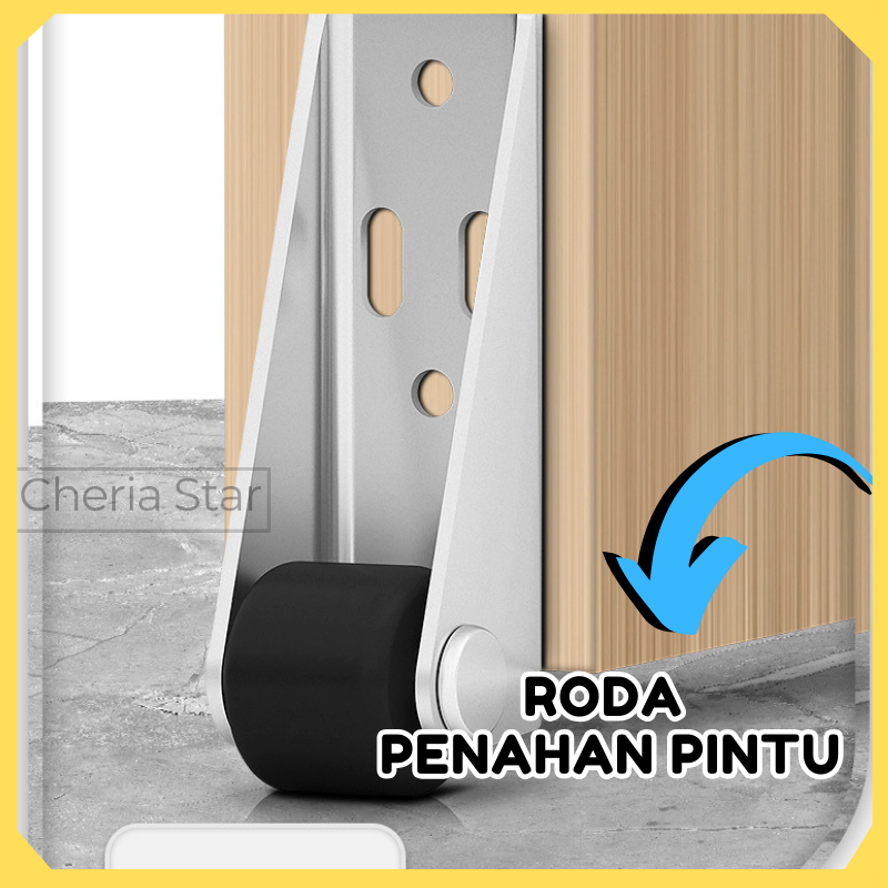 Jual [ PROMO ] Roda Penahan Pintu Alat Bantu Geser Barang Bawah Meja ...