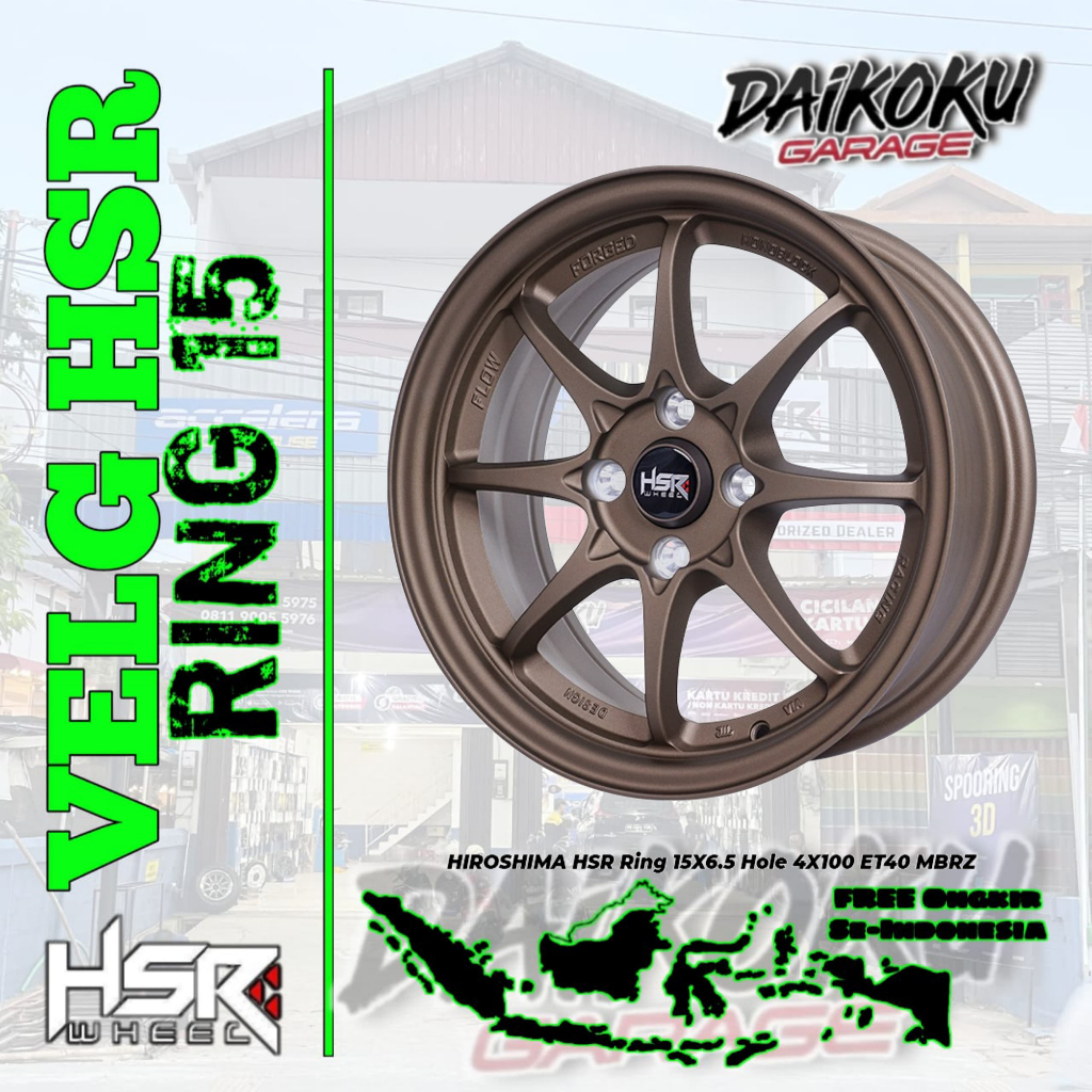 Jual Velg Mobil Hsr Wheel Model CE28 Ring 15 (Brio,Jazz,Agya,Ayla,Yaris) Toko Velg Mobil ...