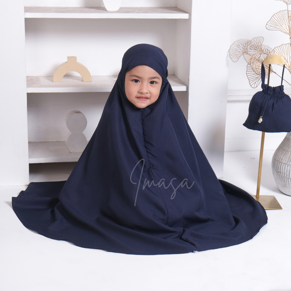 Jual IMASA - Mukena ANAK Travelling Assyla 2IN1 Resleting Katun Premium USIA 4-8 TAHUN | Shopee ...
