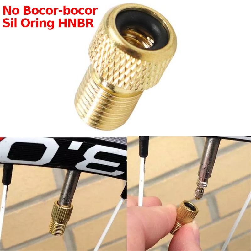 Jual Adaptor Pentil Sepeda Presta Valve ke Schrader Adapter Presta to ...