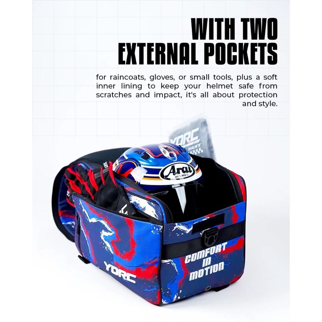 Jual TAS HELM YORC FLEX CARRY | OFFICIAL RETAILER RC MOTOGARAGE | Shopee Indonesia