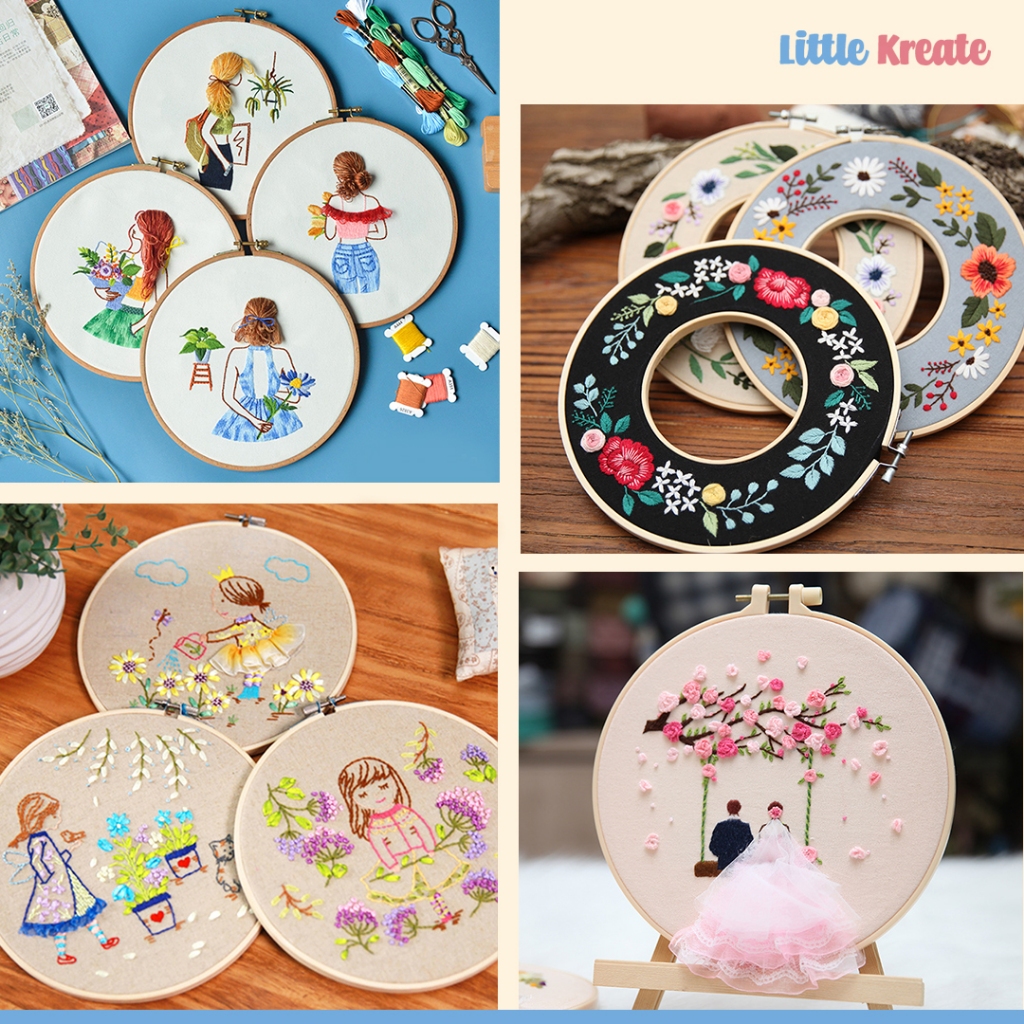 Jual HE#11 DIY Paket Sulam Menyulam / Hand Embroidery Kit / Needle ...