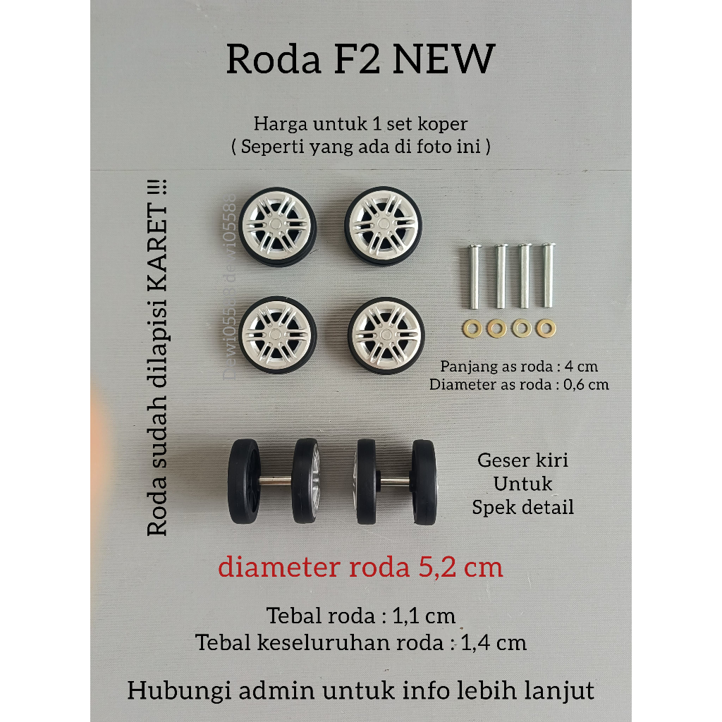 Jual RODA DOBEL, RODA PENGGANTI DOUBLE WHEEL, RODA KOPER, RODA DOUBLE WHEEL, RODA KOPER VIBER ...