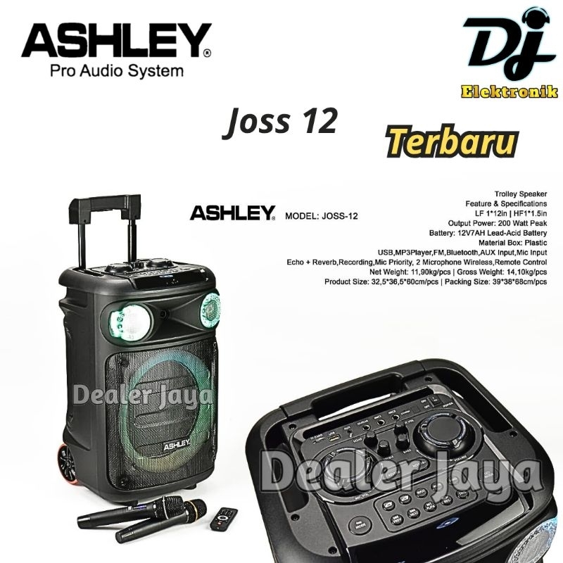 Jual Speaker Portable Ashley JOSS 12 / JOSS12 - 12 inch | Shopee Indonesia