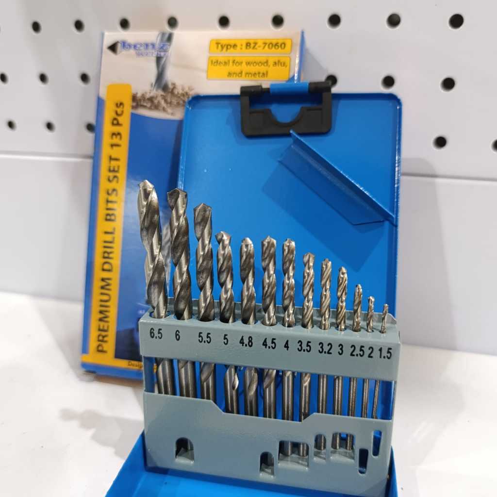 Jual PROMO Mata bor besi baja asli-Mata Bor HSS 19pcs - Drill Set ...