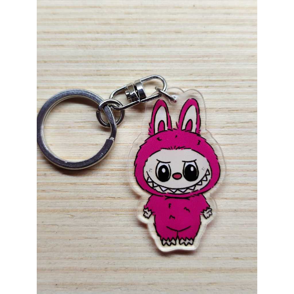 Jual Gantungan Kunci Akrilik Labubu - Desain Unik dengan Laser Cutting ...