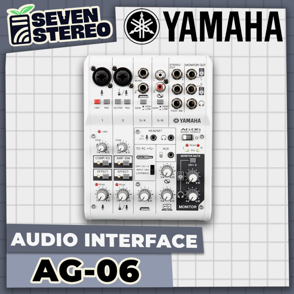 Jual Yamaha AG06 MK2 Mixer Live Streaming - USB Audio Interface ...