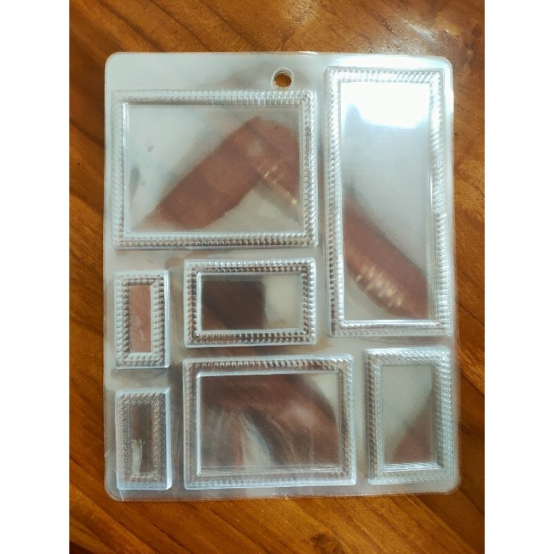 Jual Cetakan Coklat Puding Mika Frame Kotak Persegi Papan Nama Hiasan ...