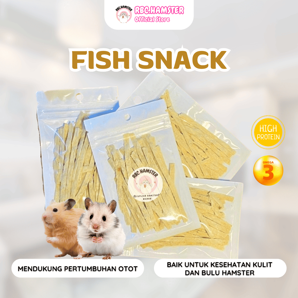 Jual FISH SNACK SNEK IKAN MAKANAN HAMSTER SNACK HAMSTER/SUGARGLIDER 30 ...