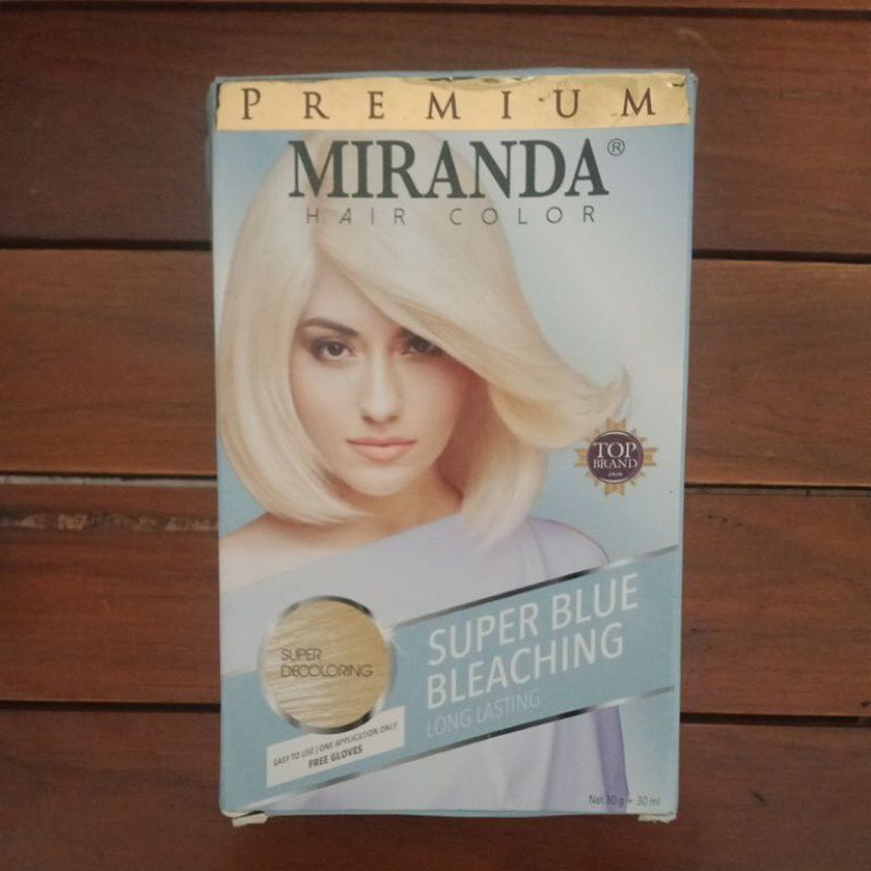 Jual MIRANDA SUPER BLUE BLEACHING PREMIUM HAIR COLOR resale | Shopee ...
