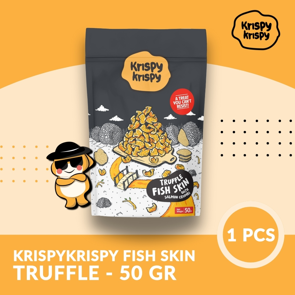 Jual Krispykrispy - Fish Skin / Kerupuk Kulit Ikan - with Salmon Crumbs ...