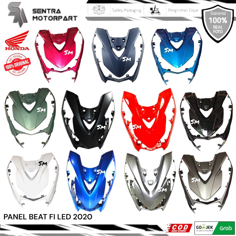 Jual Panel tameng cover depan beat fi injeksi street deluxe led pink ...