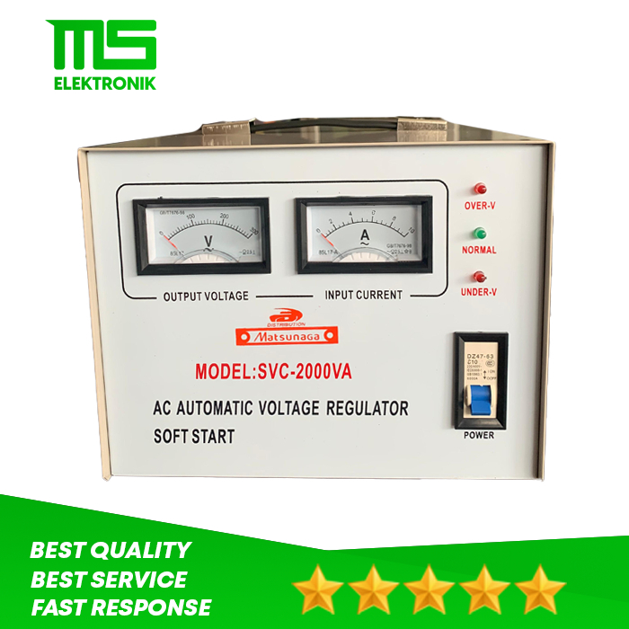 Jual Stavolt SVC 2000W Matsunaga / Stabilizer SVC 2000VA MTS / 2000 Watt | Shopee Indonesia