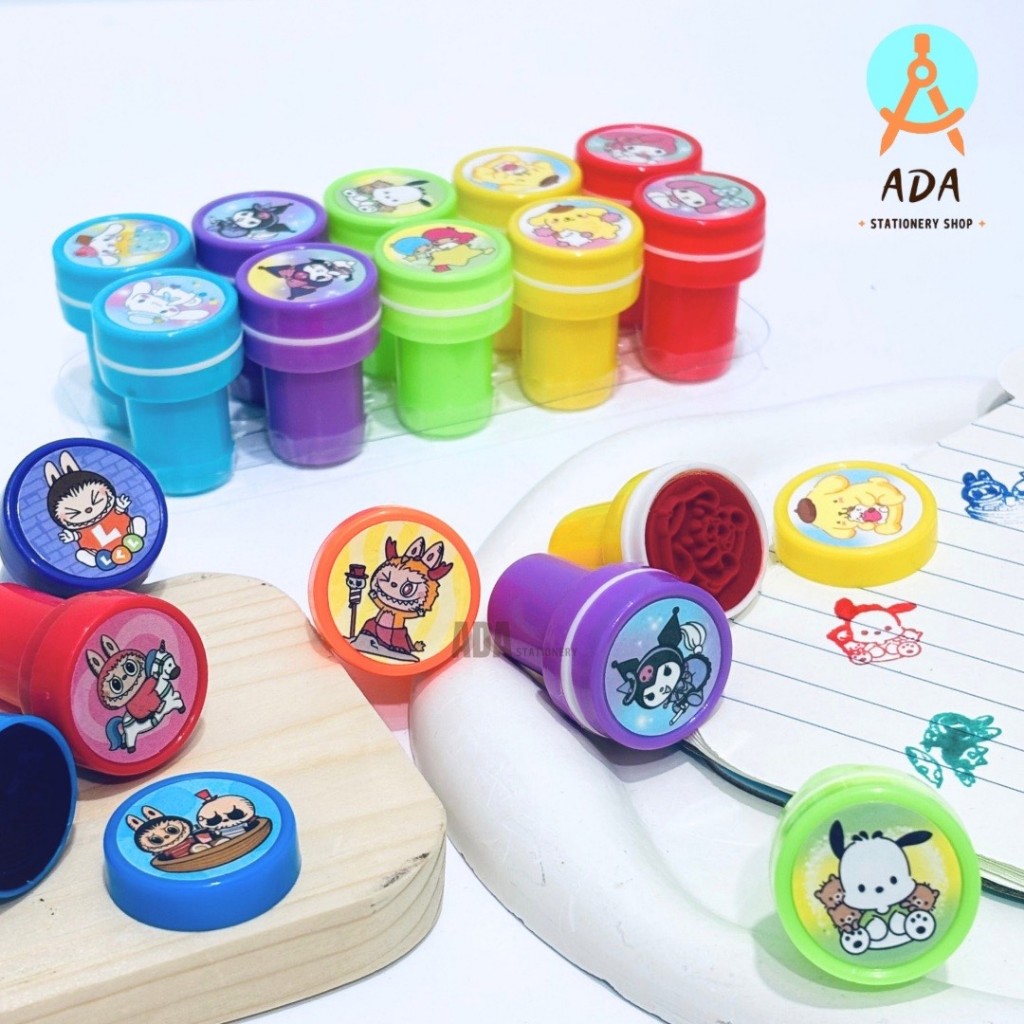 Jual STEMPEL MINI GAMBAR LABUBU & SANRI O/ MINI STAMP LUCU/STAMP SANRIO ...
