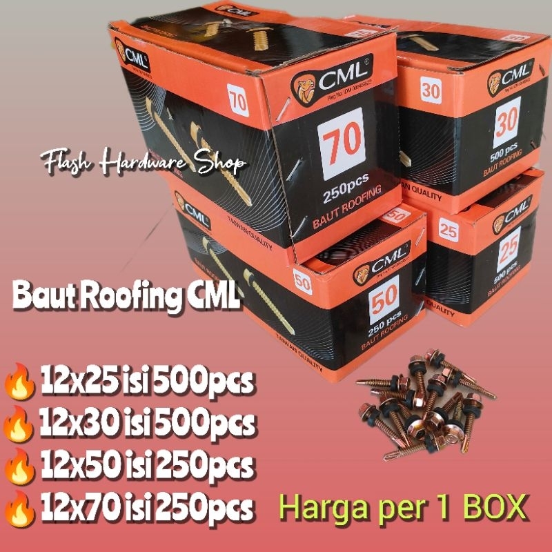 Jual Baut Roofing Sekrup Roofing CML CAMEL 2,5cm 3cm 5cm 7cm | Shopee ...