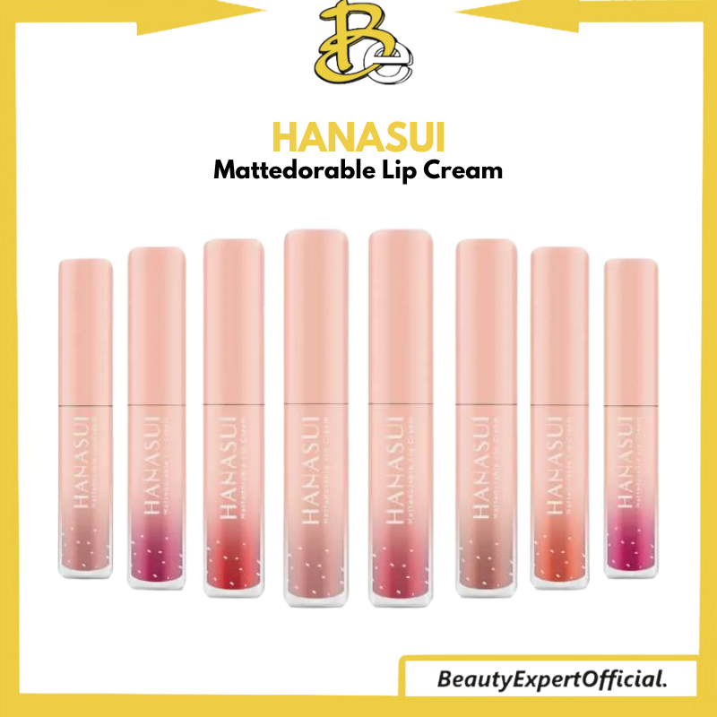 Jual ⭐️ Beauty Expert ⭐️ HANASUI Mattedorable Lip Cream All Shades ...