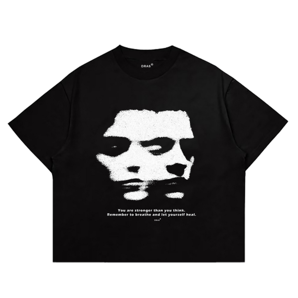 Jual DRAS Boxy Fit Tshirt Boxy Pyscho Baju Kaos Boxy Hitam Oversize ...