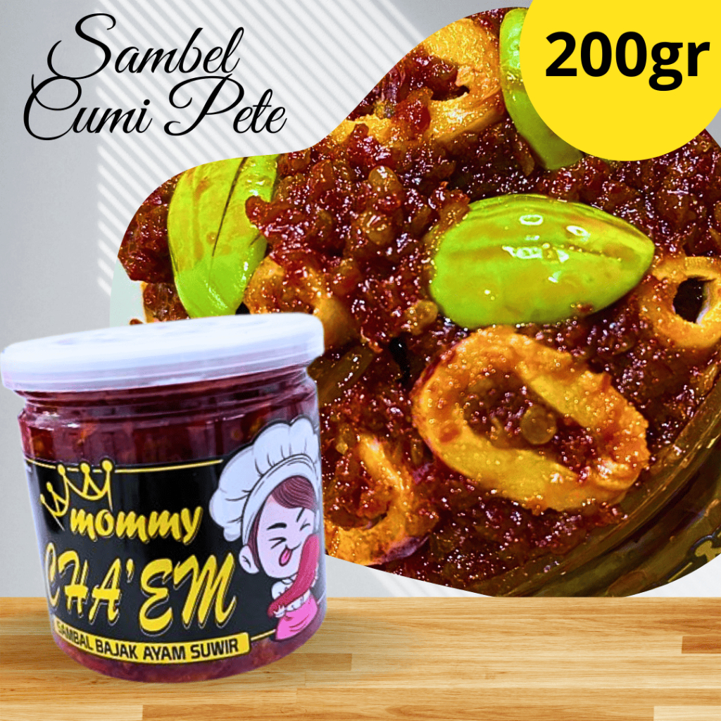 Jual Sambel Ijo Cumi Pete /130gr / 200gr / Sambal Mommy Cha'em | Shopee ...