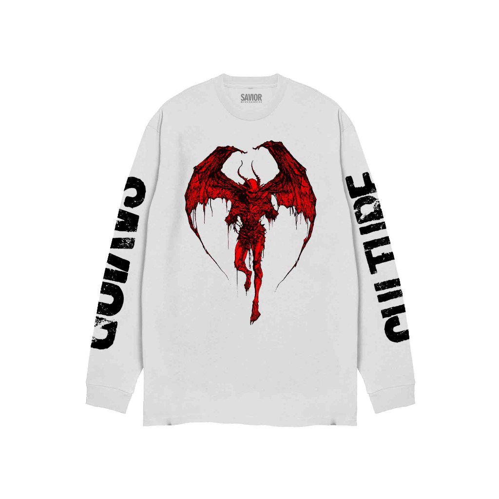 Jual ORIGINAL LONGSLEEVE SAVIOR CULTURE - DEVIL STRANGE WHITE | Shopee ...