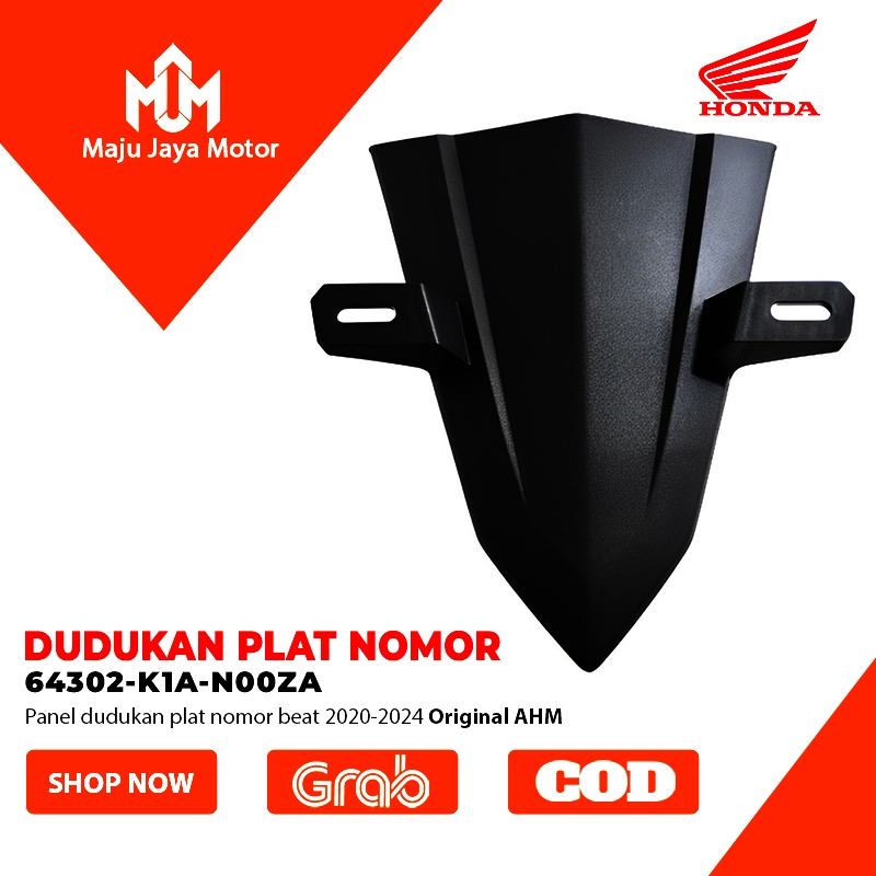 Jual Cover Front Top Panel Dudukan Plat Nomer Nomor Beat New LED Eco Street K1A Original AHM ...