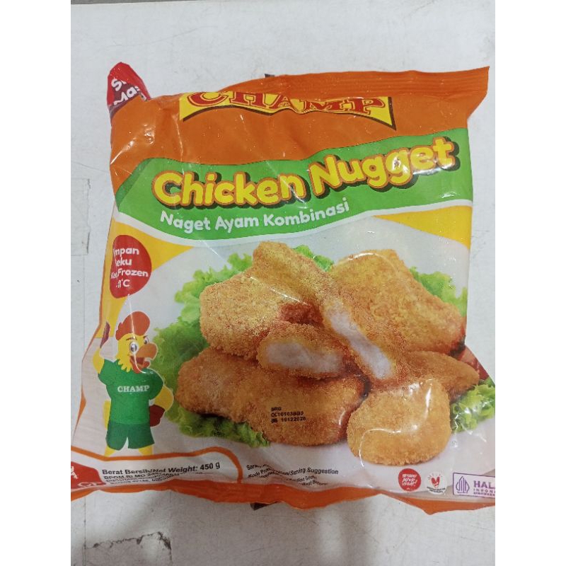 Jual nugget champ 450 gram Naget ayam/frozen | Shopee Indonesia