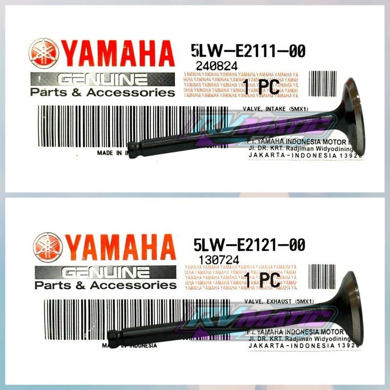 Jual PAYUNG KLEP VALVE IN + EX NOUVO MIO SPORTY MIO SOUL FINO KARBU ORIGINAL YAMAHA (5LW-E2121 ...