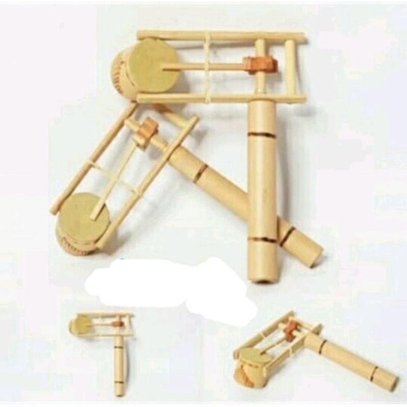 Jual Mainan anak tradisional jadul Otok Otok bambu putar genggam murah ...