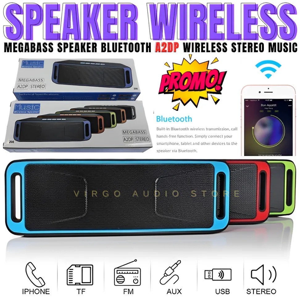 Jual Megabass Speaker Bluetooth A2dp Wireless Stereo Music Speaker ...
