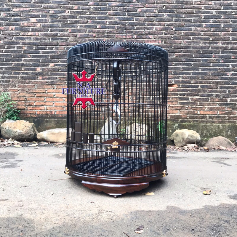 Jual Sangkar murai batu kayu sono keling no1 diameter 60cm,kandang ...