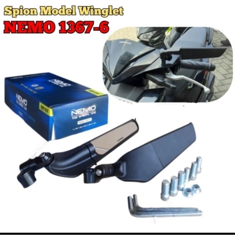 Jual spion winglet Nemo NEW NMAX ADV 160 VARIO 125 AEROX XMAX FAZZIO ...