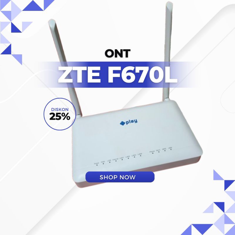 Jual ONT ZTE F670L 5G Dual Band | Shopee Indonesia