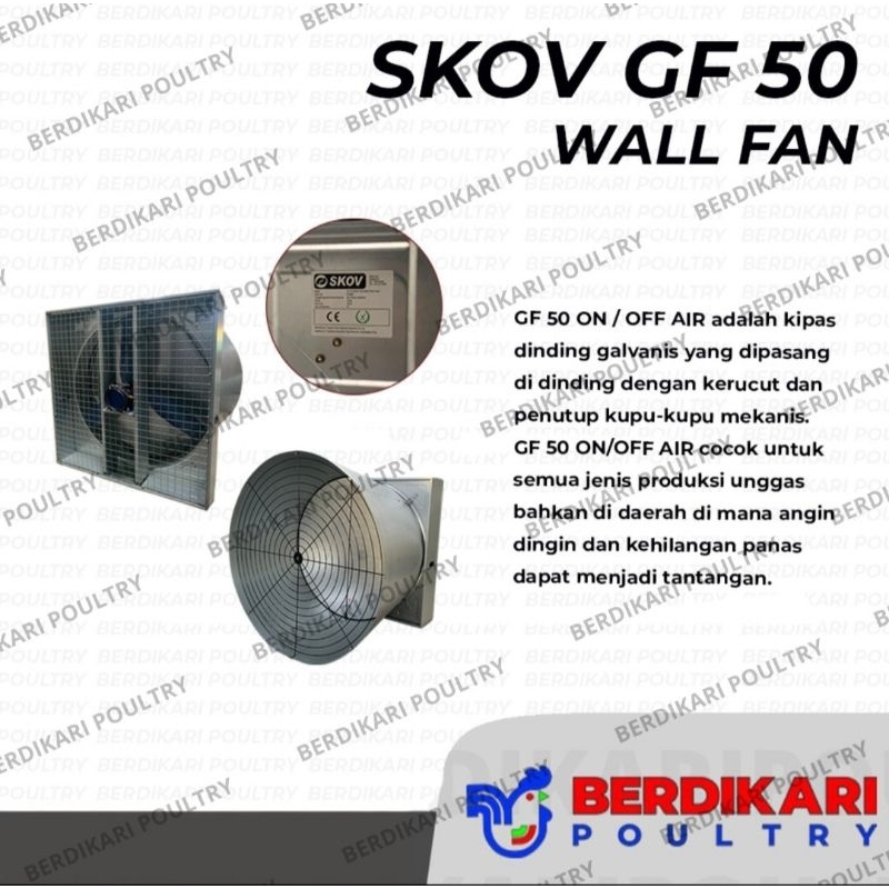 Jual SKOV GF 50 on/off Wall Fan / Cone Fan / Kipas / Blower - Alat ...
