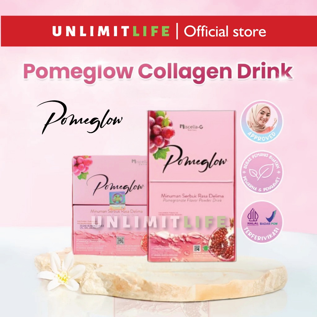 Jual POMEGLOW COLLAGEN Pome Glow Colagen Minuman Kolagen Antioxidant ...