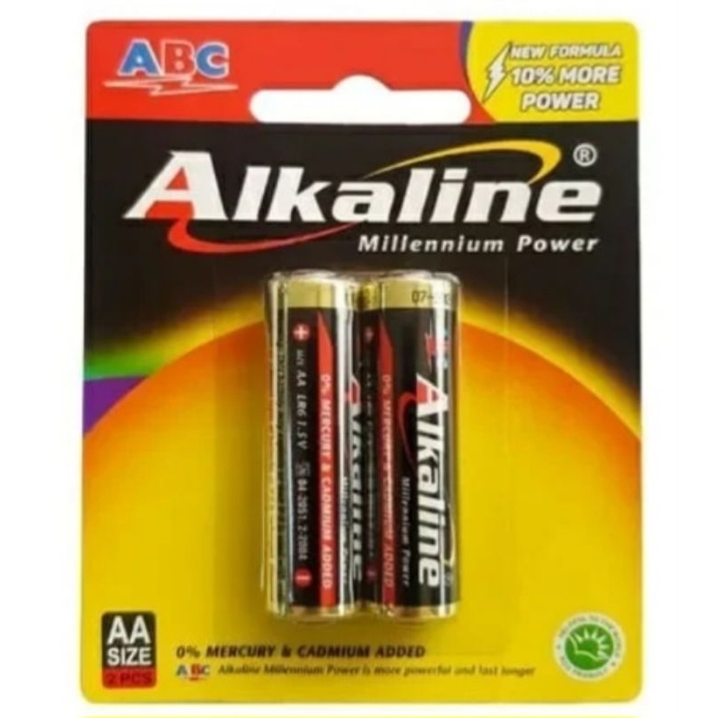 Jual Baterai Abc Alkaline AA isi 2 / Batre LR6 2b 1,5V awet dan tahan lama | Shopee Indonesia