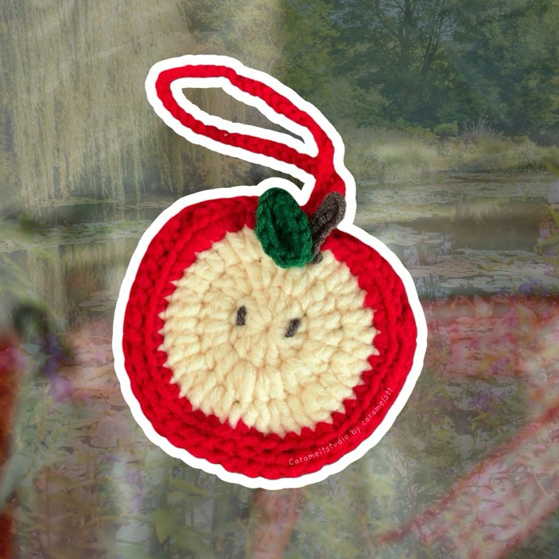 Jual APPLE POUCH CROCHET - POUCH APEL RAJUT | Shopee Indonesia