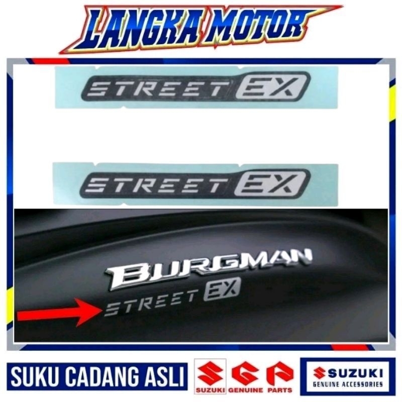 Jual Burgman ORI SGP India Emblem Stiker Logo STREET EX body belakang ...