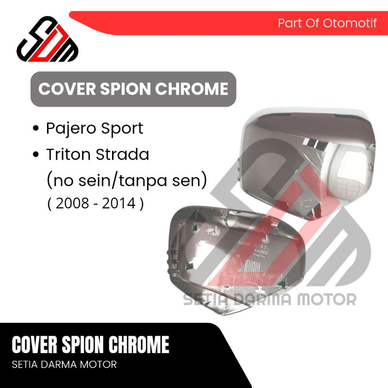 Jual Cover Spion Mobil Chrome Mitsubishi Pajero Sport Triton Strada No ...