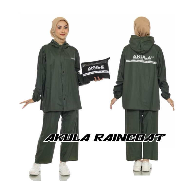Jual Jas Hujan AKULA Original Pria Wanita Bahan Terbaik Pvc Anti Rembes | Shopee Indonesia