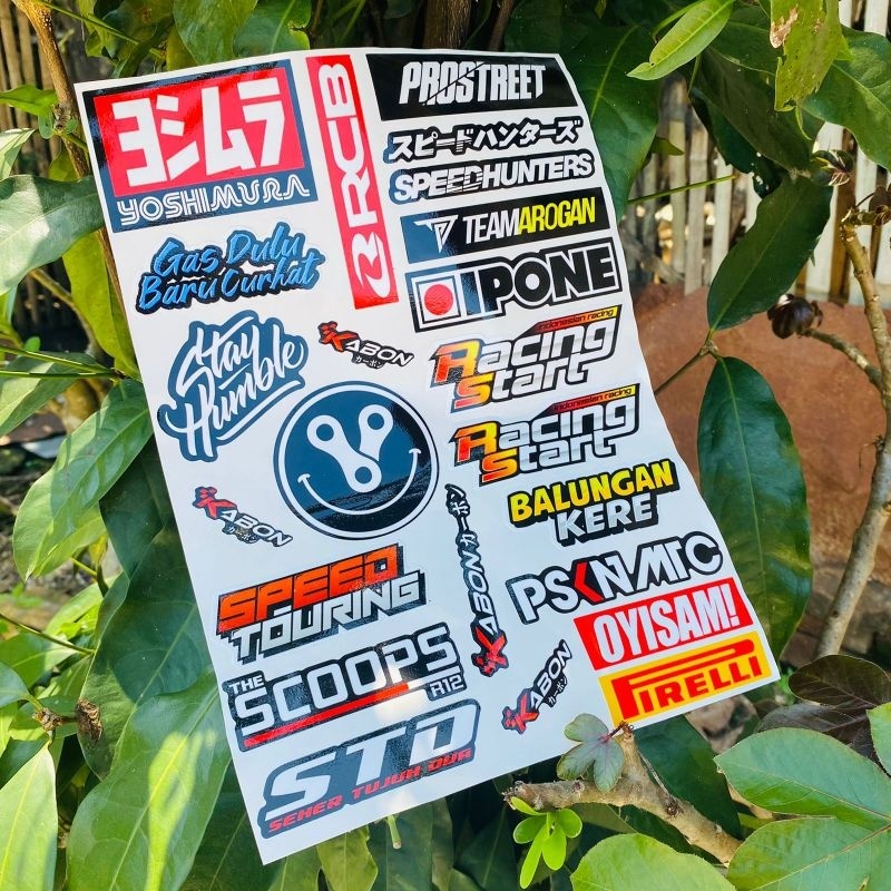 Jual stiker racing stiker logo racing stiker bengkel stiker produk ...