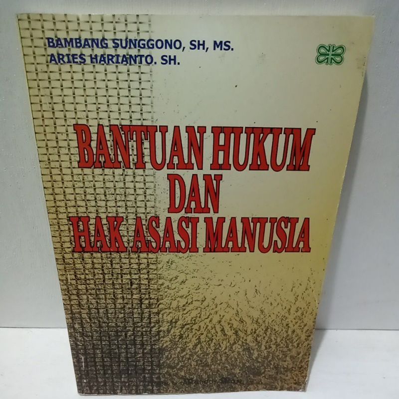 Jual Buku Original BANTUAN HUKUM DAN HAK ASASI MANUSIA - BAMBANG SUNGGONO, SH, MS, | Shopee ...